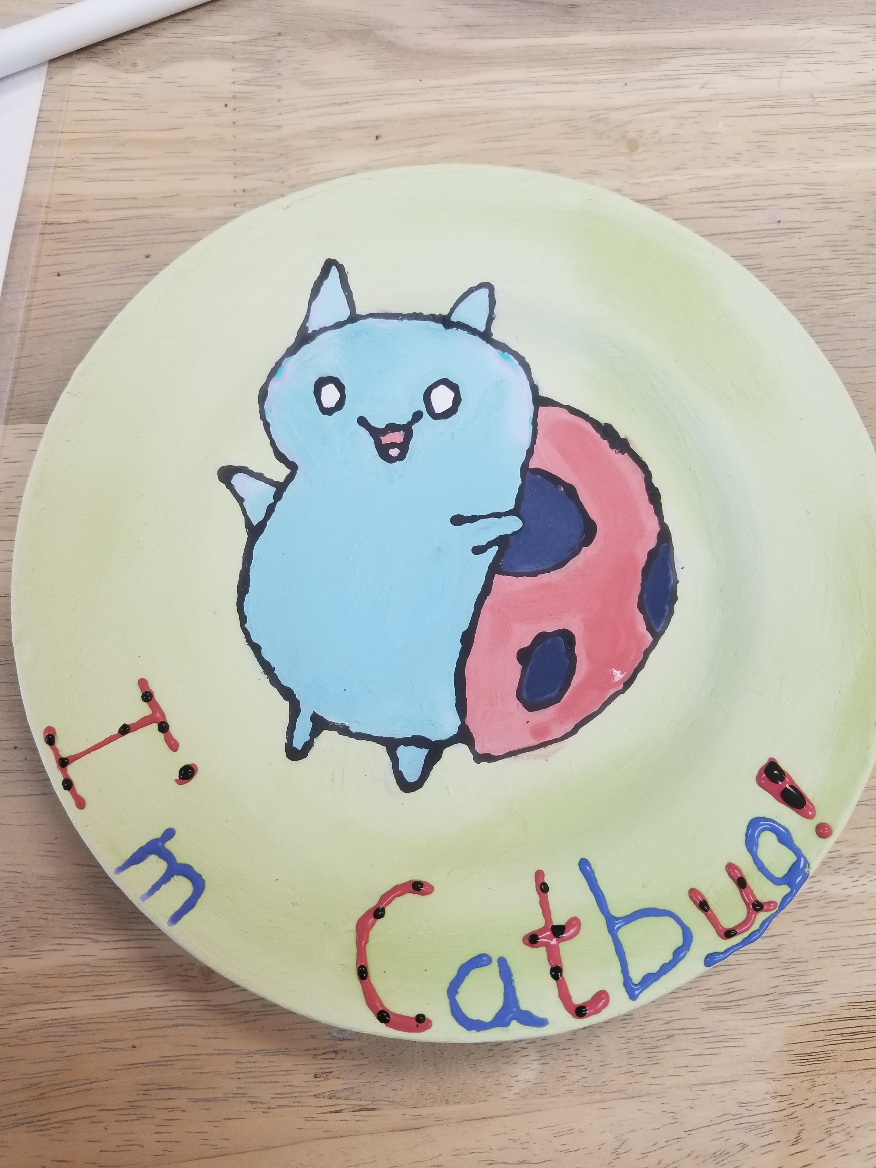 I made a catbug plate! | Scrolller