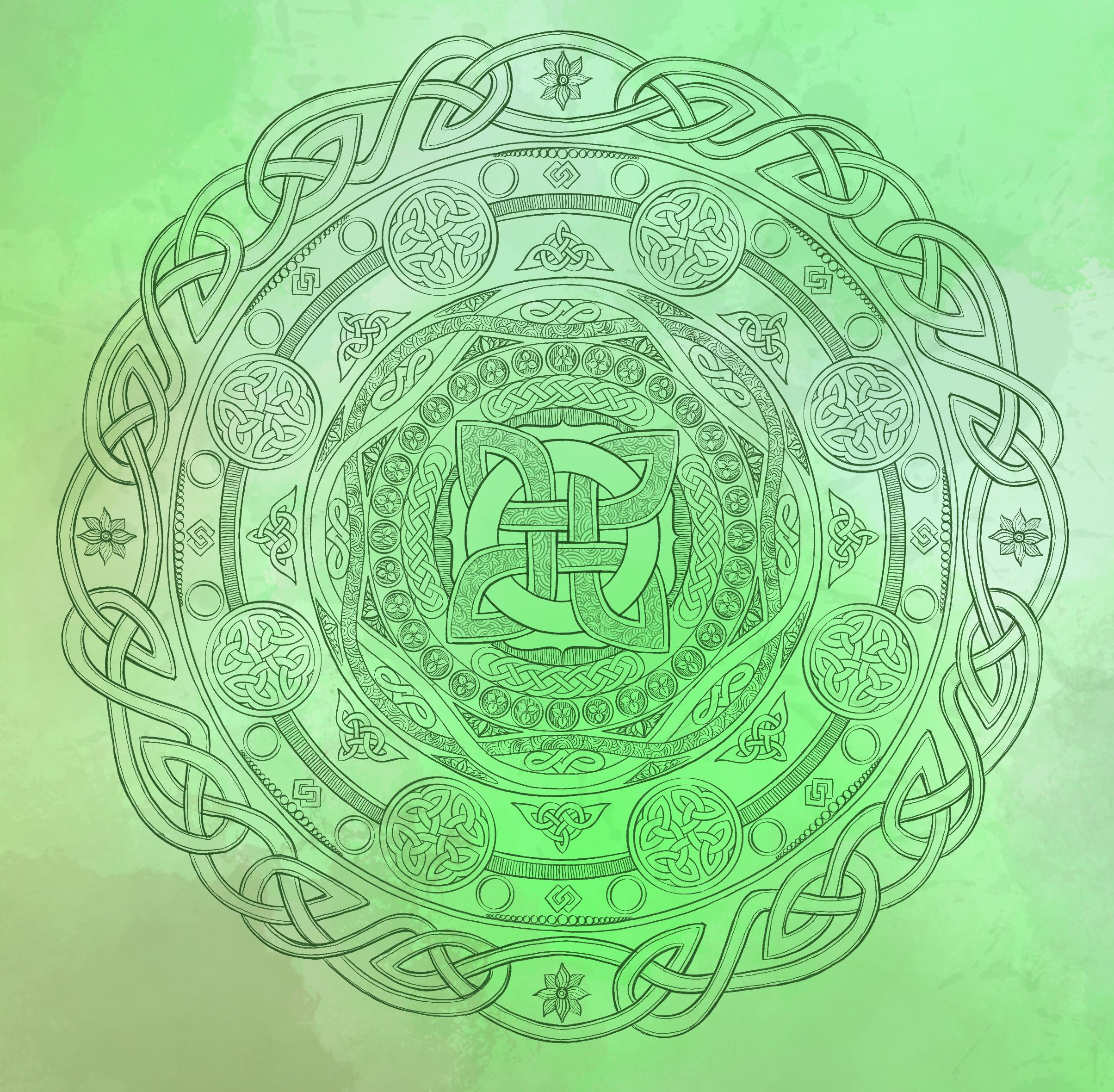 I made a Celtic themed mandala | Scrolller