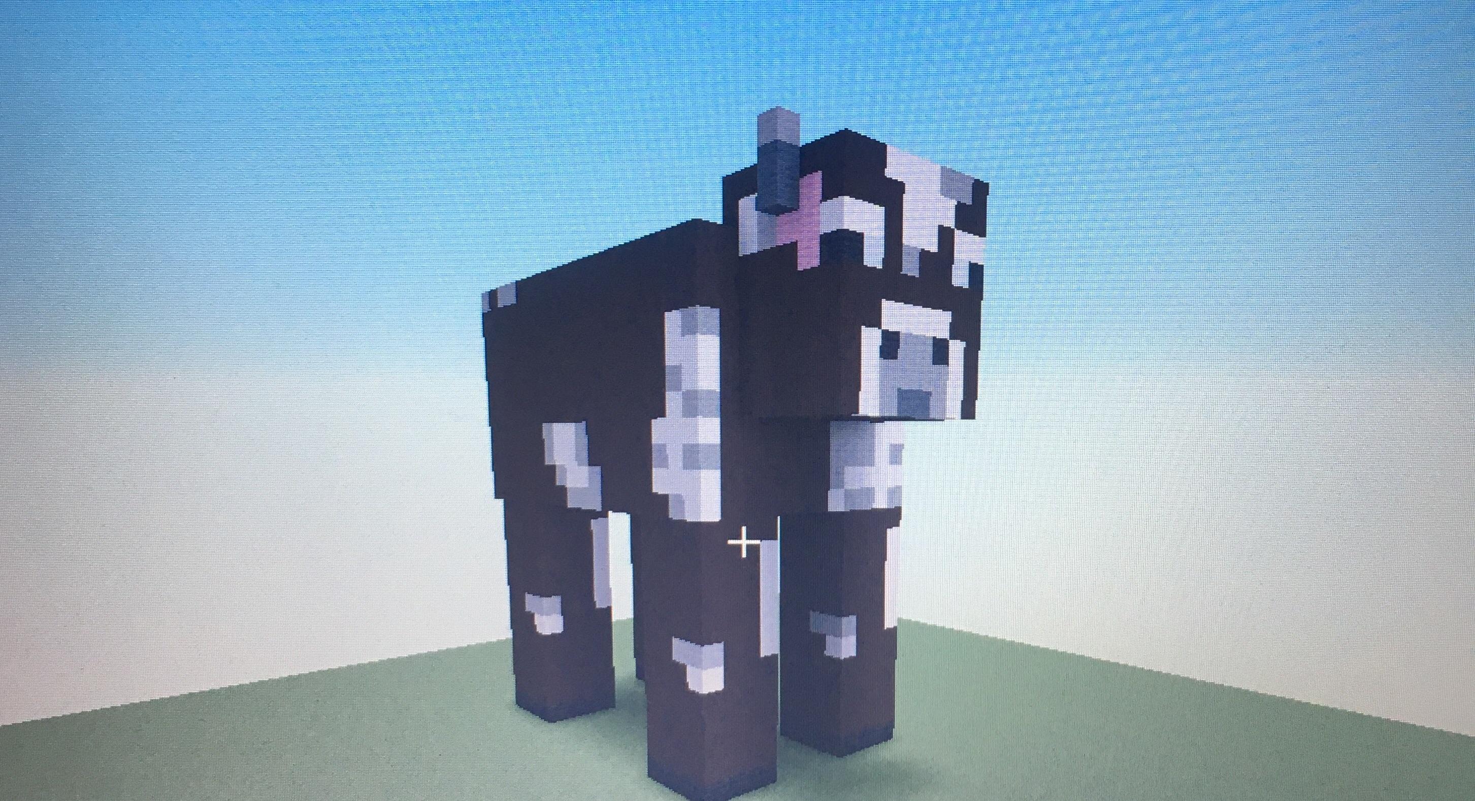 I made a giant cow in Minecraft | Scrolller