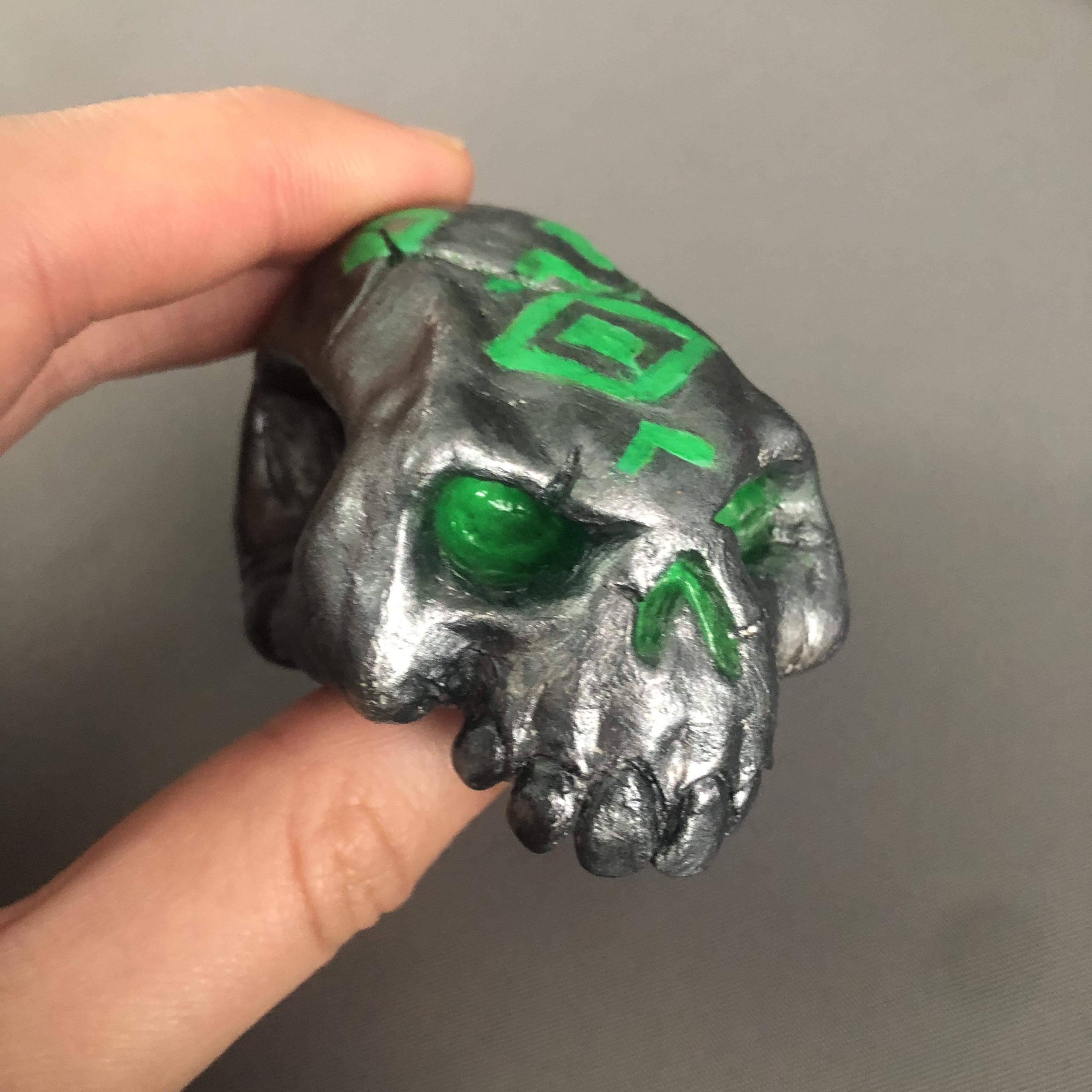 I Made A Hateful Bounty Skull Out Of Clay Scrolller