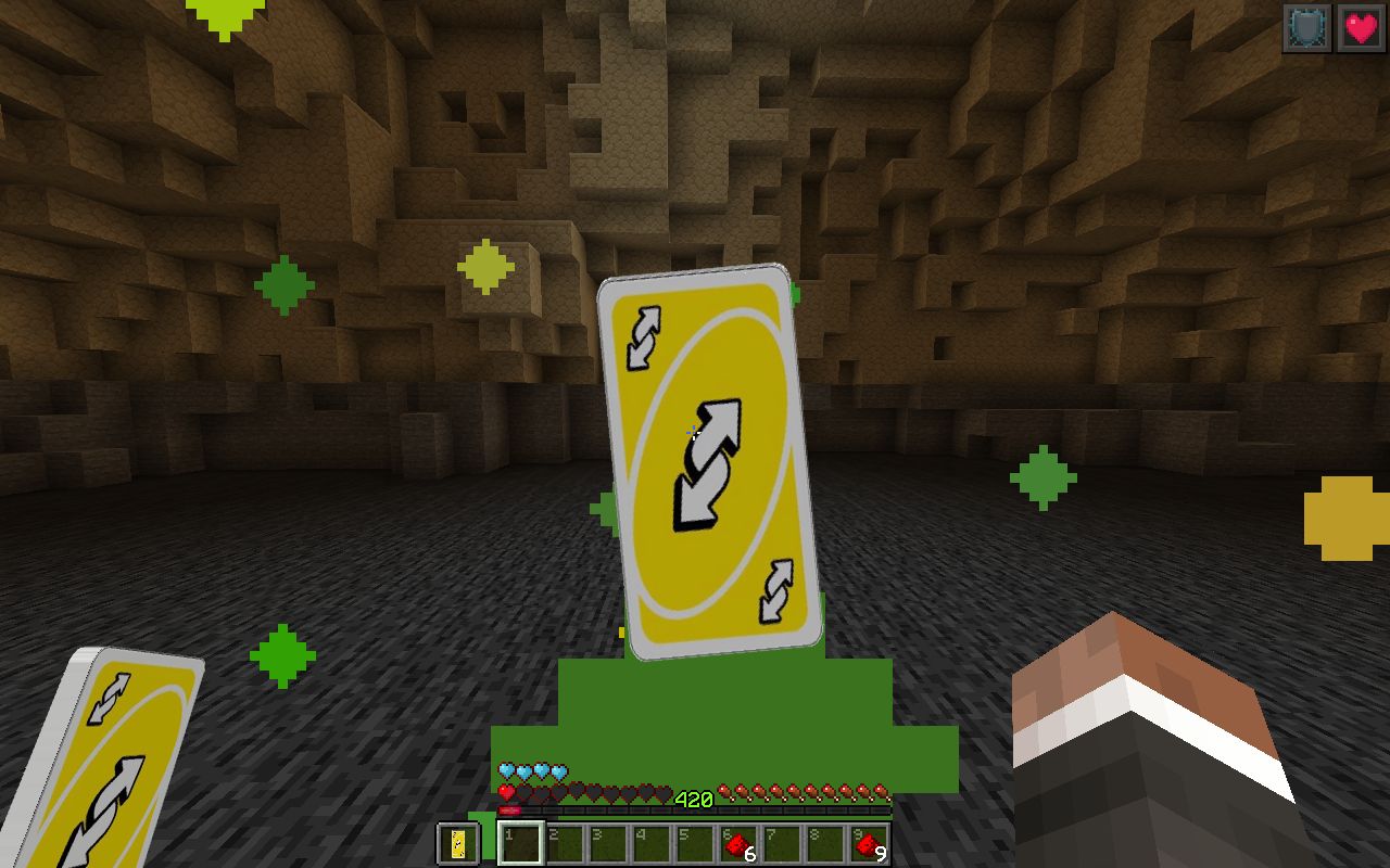I made a Texture Pack that Replaces Totem of Undying to UNO Reverse Card | Scrolller