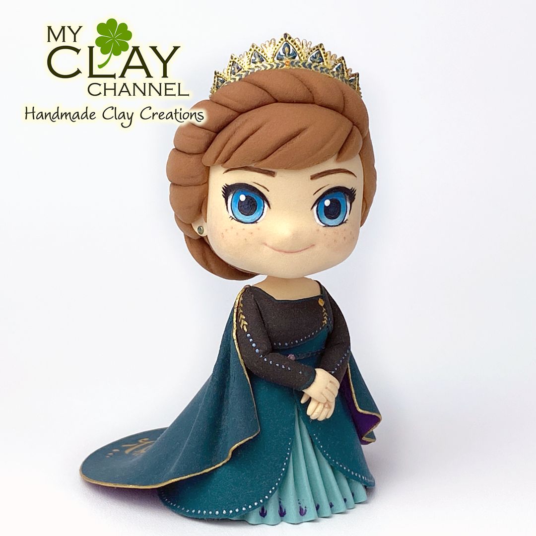 I made Chibi Queen Anna from clay :) | Scrolller