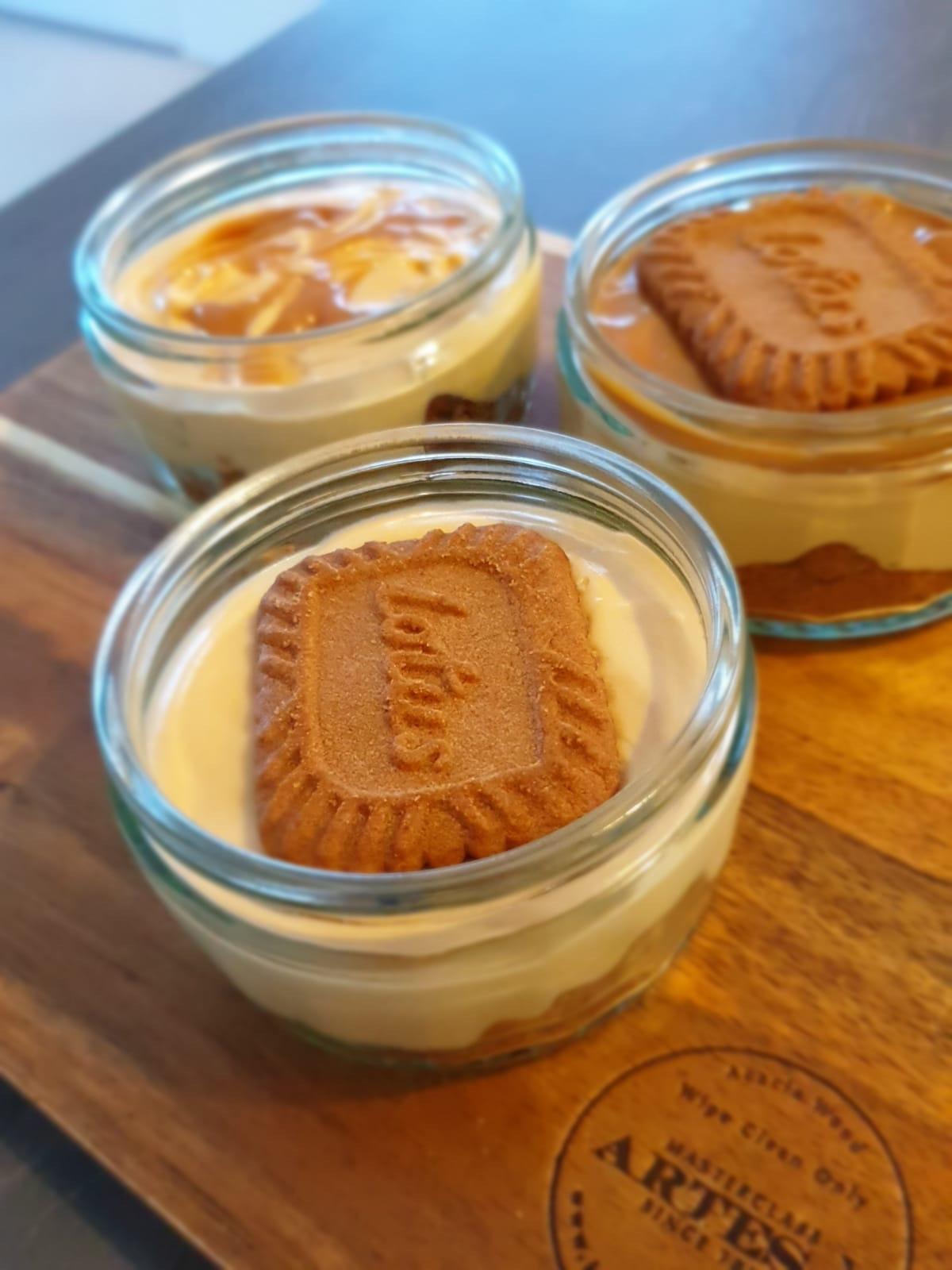 I made mini caramel & biscoff no bake cheesecake | Scrolller