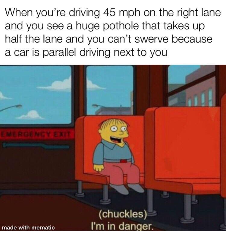 I made my first pothole meme. I do good? | Scrolller