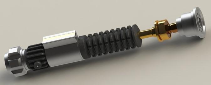 I made Obi-Wan's Clone Wars Lightsaber in SolidWorks! | Scrolller
