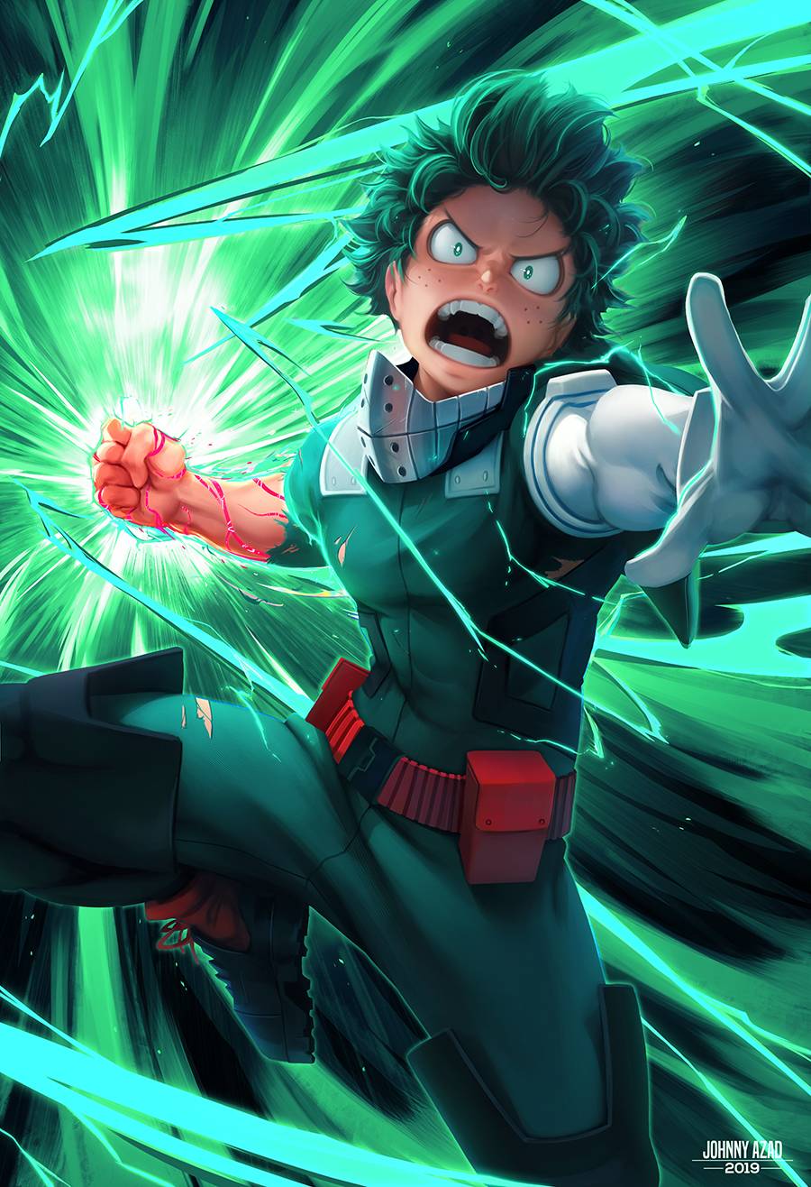 I made some Deku art and thought I would share! Hope you guys like it! | Scrolller