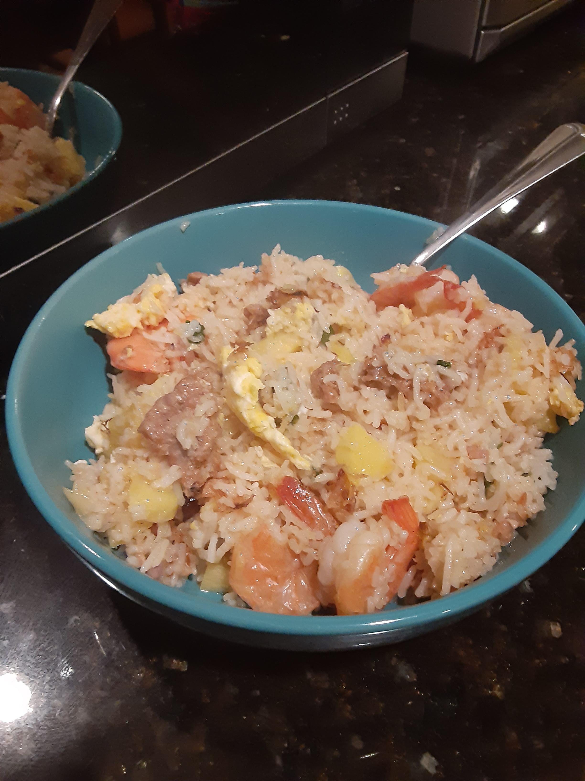 I made some fabulous pinapple fried rice! | Scrolller