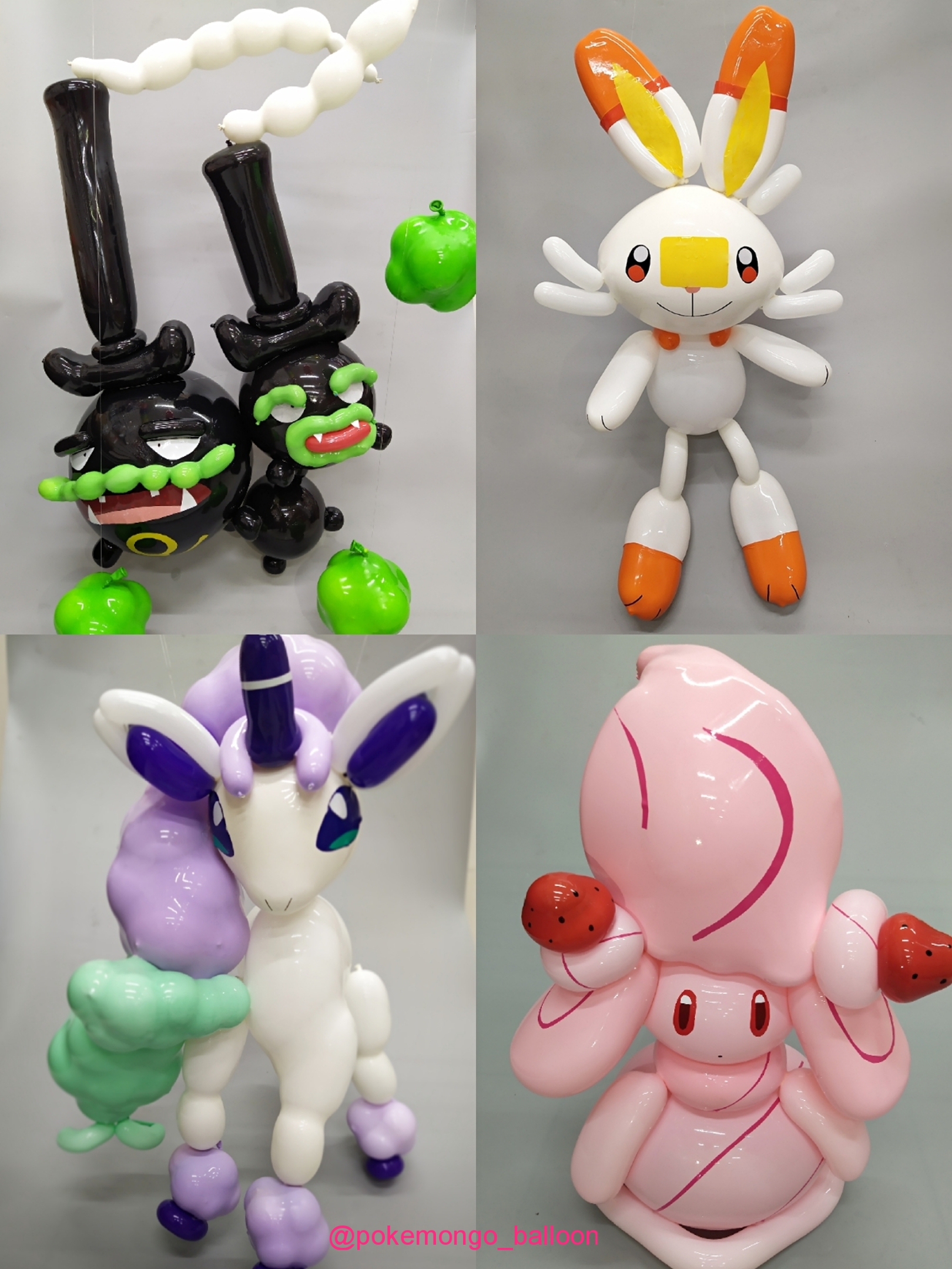 I made some pokemon with balloons(Galar region). | Scrolller