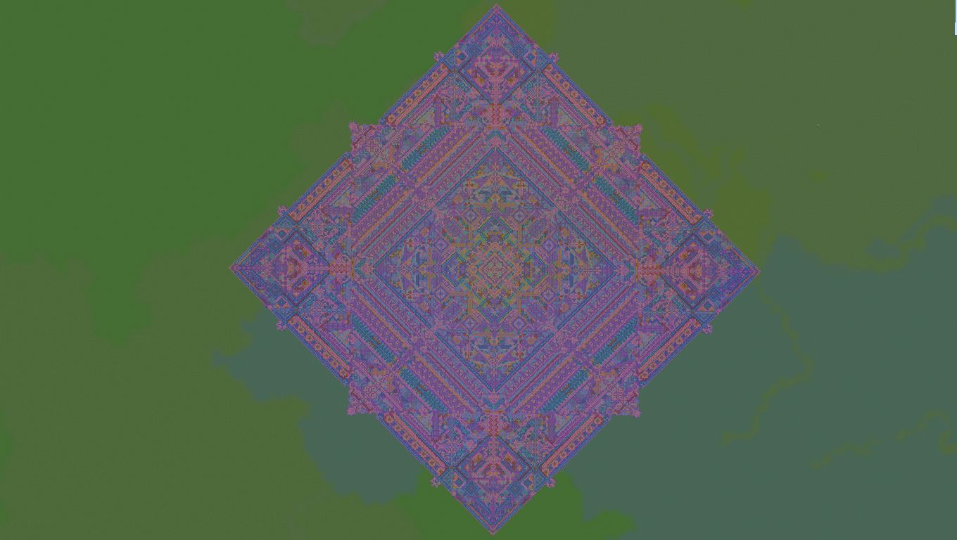 I made this pattern in Minecraft! | Scrolller