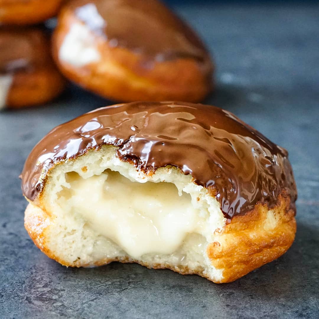 I made vegan boston cream donuts!!😍😍 | Scrolller