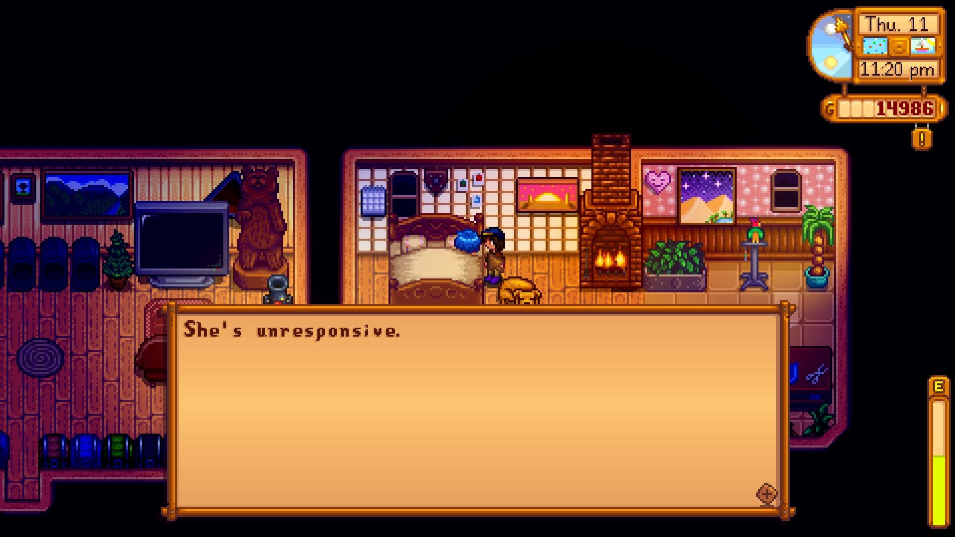 I talked to Emily and she still had her dialogue from the Luau and I almost had a heart attack ...