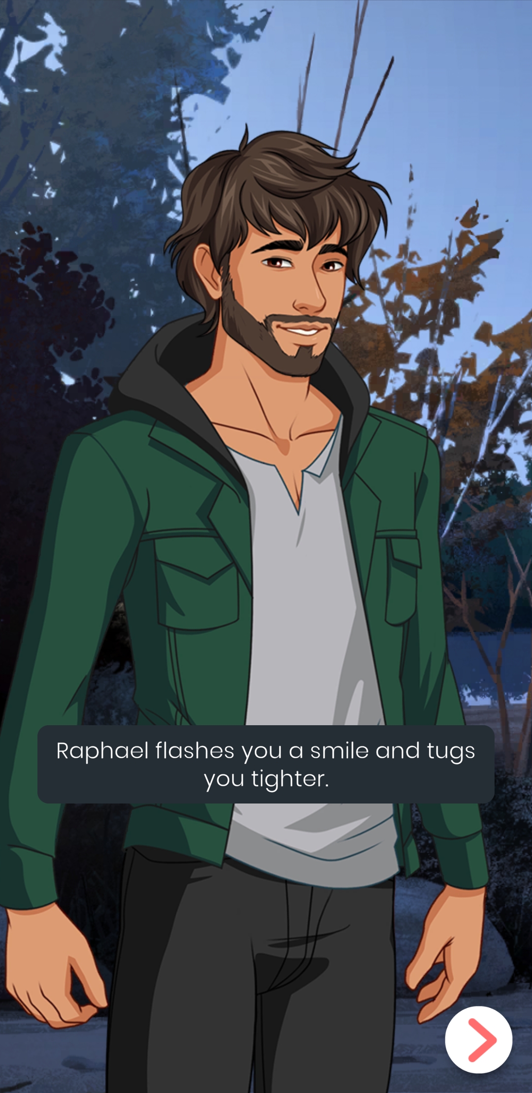 I thought Raphael's lil camping story was so boring at first... then the story picked up and I ...