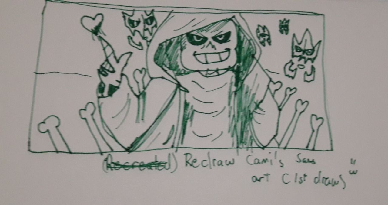 I tried to draw Camila's Sans artwork | Scrolller