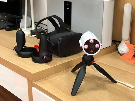 I use an old security camera as the IR illuminator for my room when I want to play in the dark ...