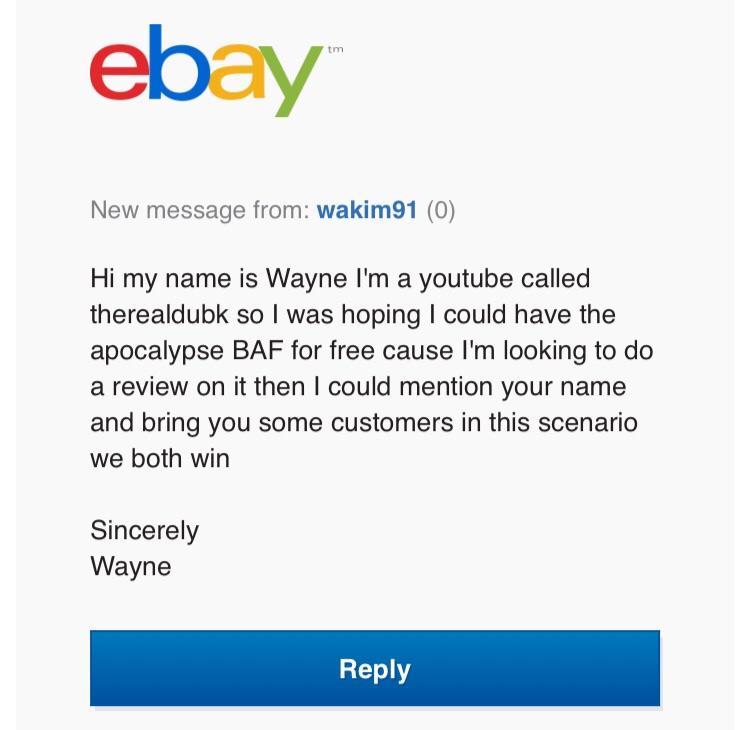 I’ve gotten a lot of weird and insane requests from eBay buyers but this one left me speechless ...