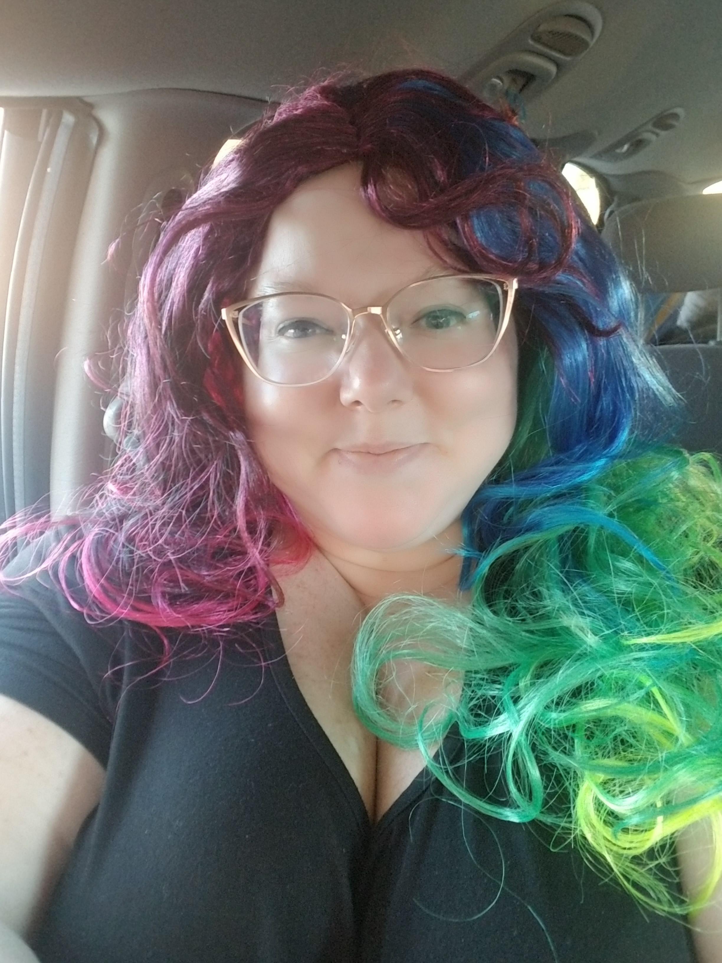 I was given a wig as a Halloween present! | Scrolller