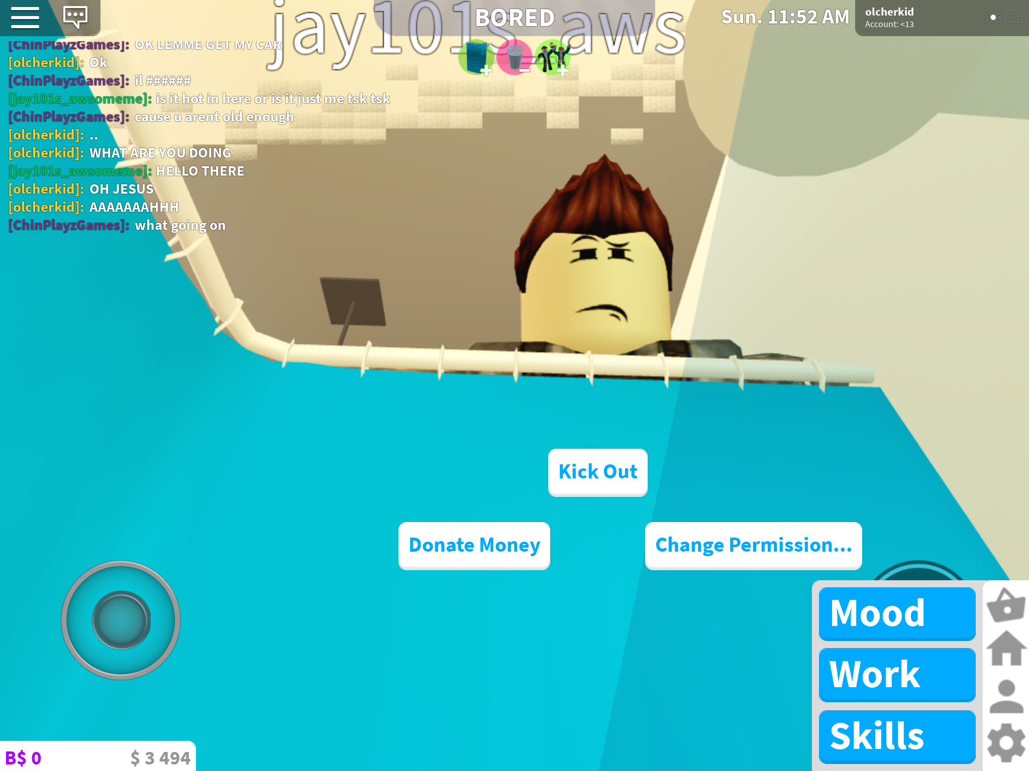 I was playing this rp game on roblox and when I looked up this is what I saw | Scrolller