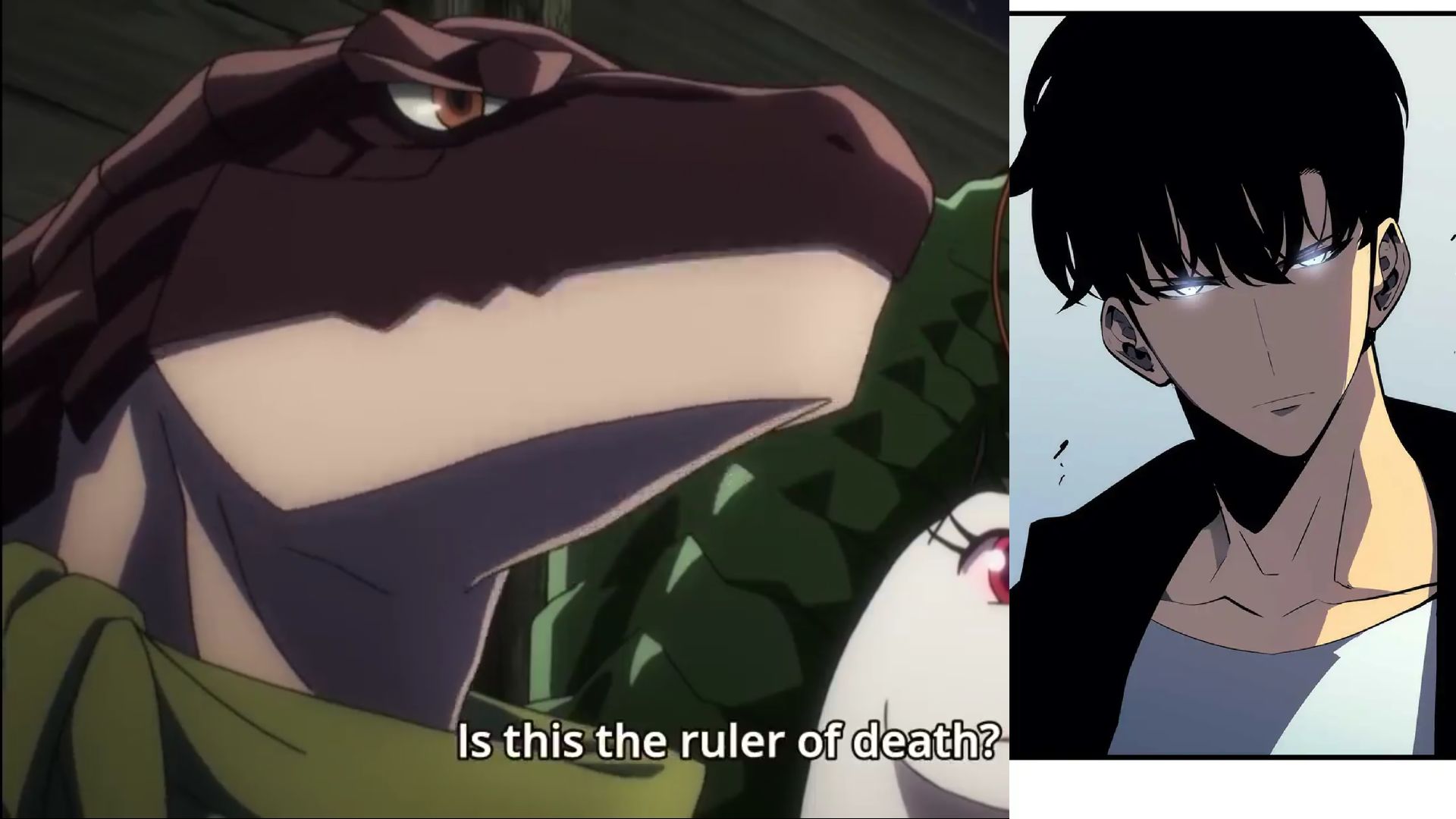 I was watching overlord and somehow this scene reminded me of Jin-woo | Scrolller