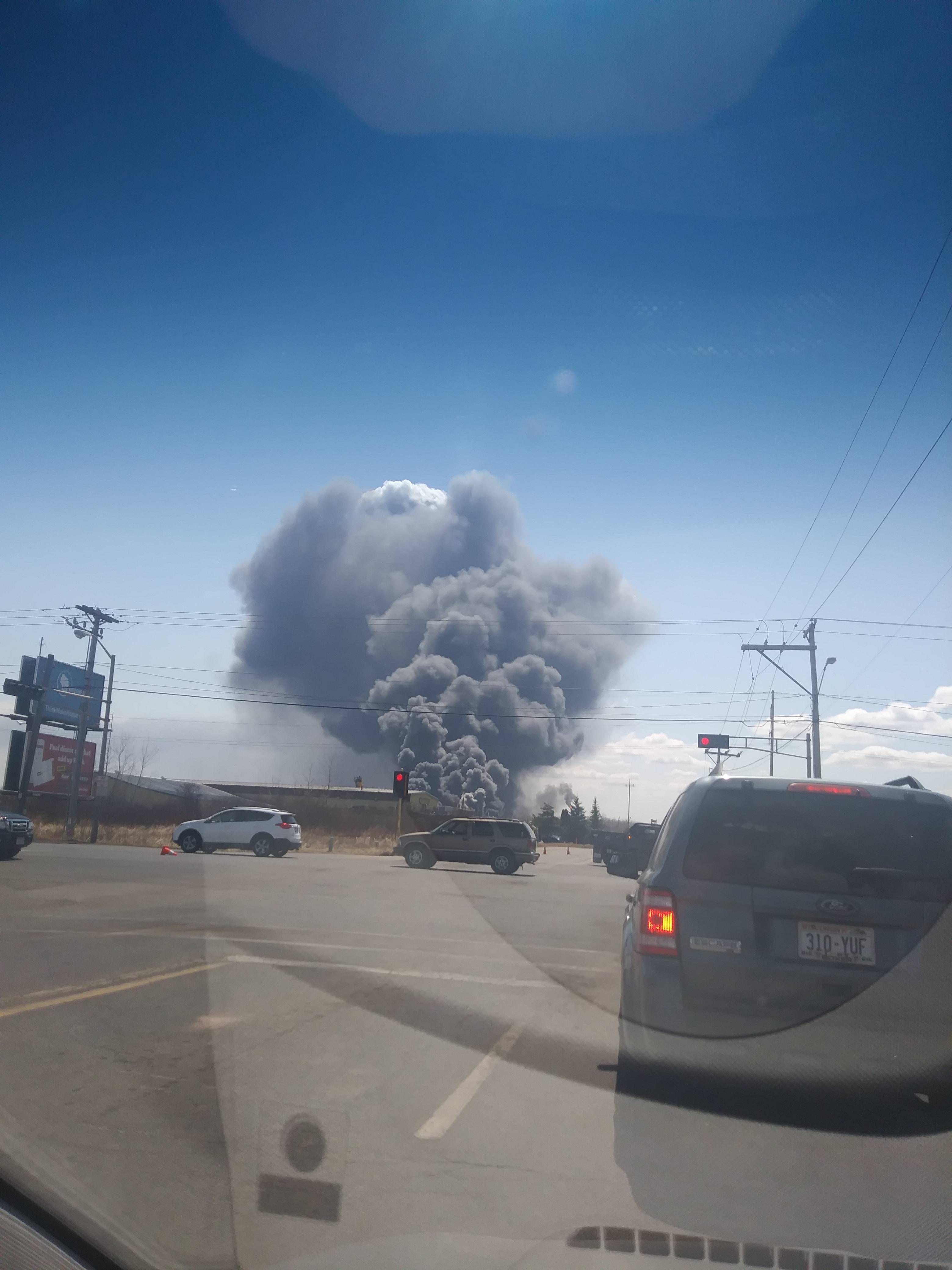 I work across the street from the refinery that exploded. Silver lining: half day! | Scrolller