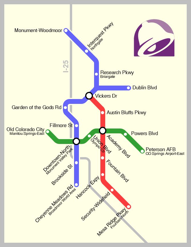 If Taco Bell connected their locations with a rail system | Scrolller