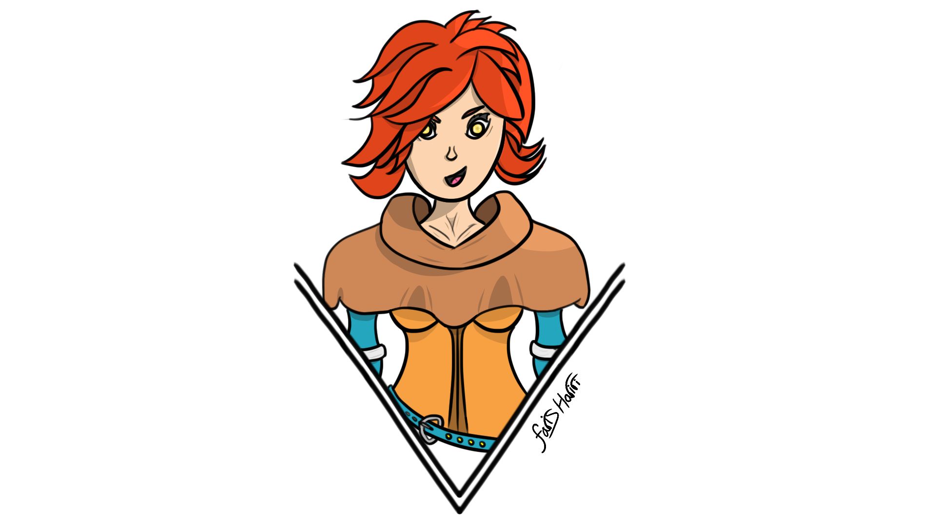 If Triss Merigold Was In A Cartoon Made My First Piece Of Fan Art Love The Way It Turned Out