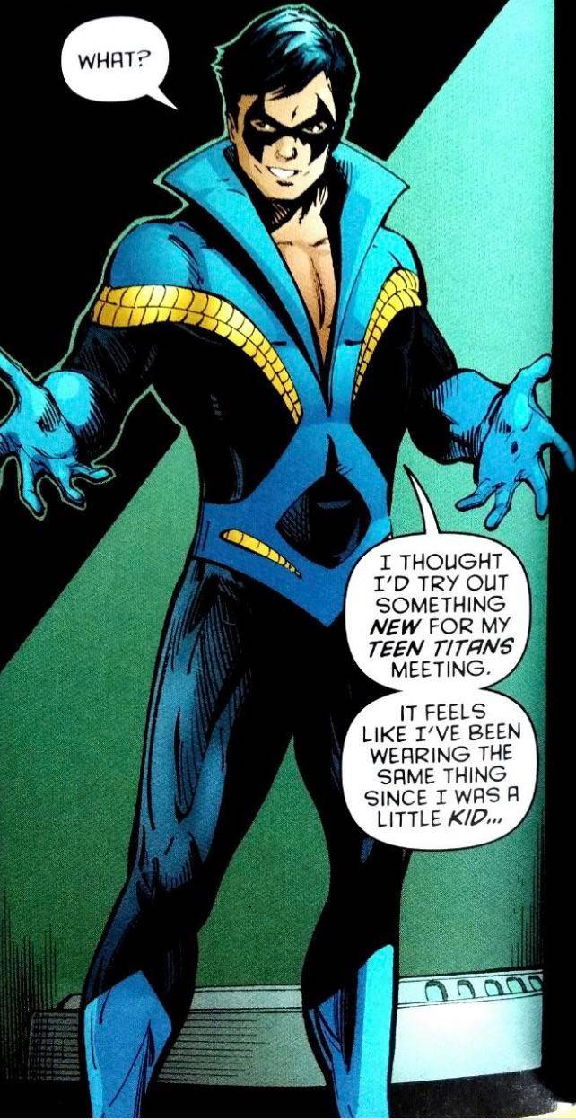 If we ever get a live action Nightwing suit, I unironically wanna see this suit. | Scrolller