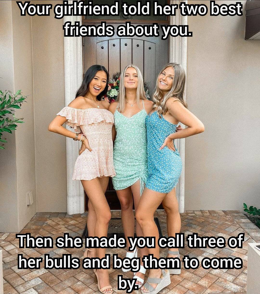 "If you're a good boy my friends might even let you clean them" | Scrolller