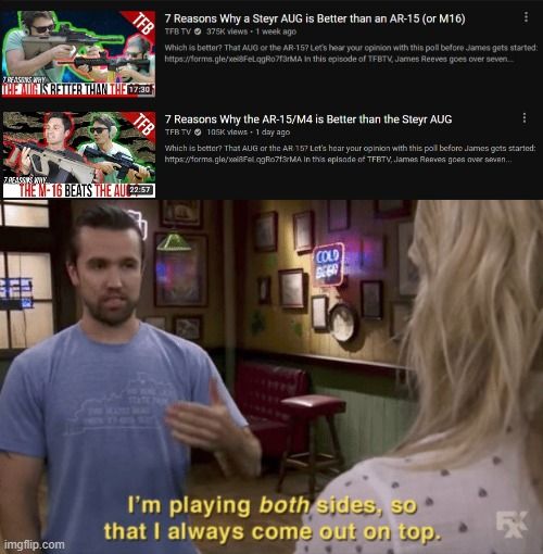 i'm playing both sides | Scrolller