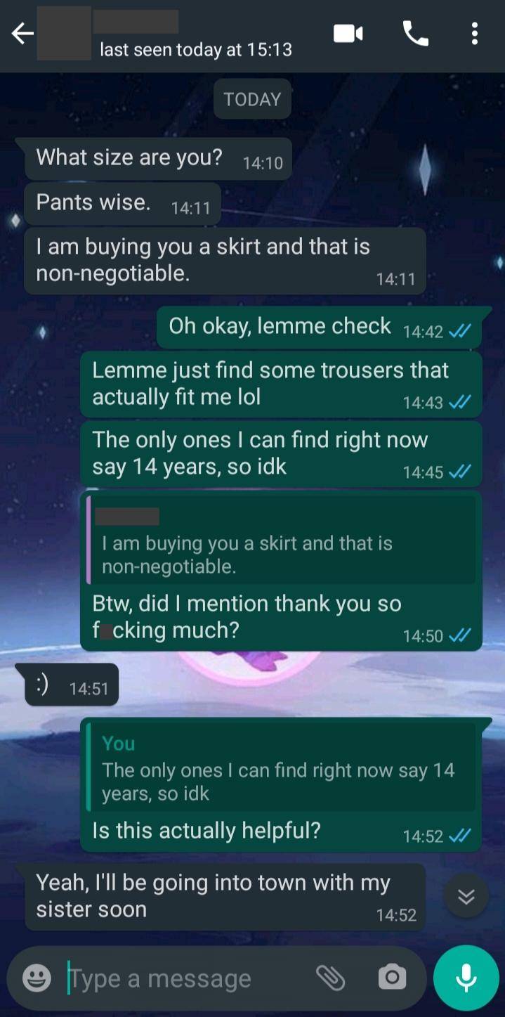 I'm so glad I finally have friends this supportive :3 | Scrolller