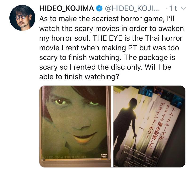 [Image] Hideo Kojima preparing to make the scariest horror game | Scrolller