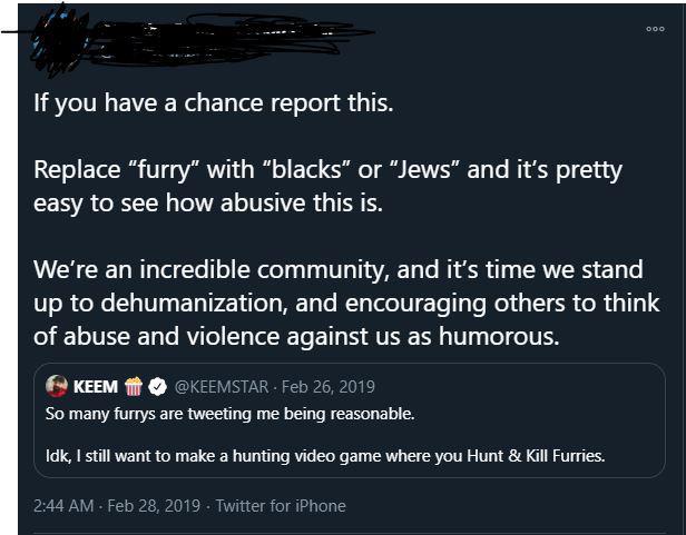 Imagine comparing your too-horny subcultre to racial violence, bigotry, and hate crimes faced by ...