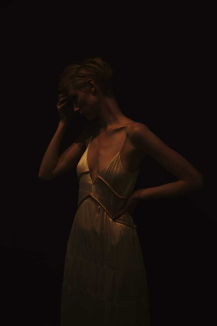 In a nightgown - Dimly lit | Scrolller