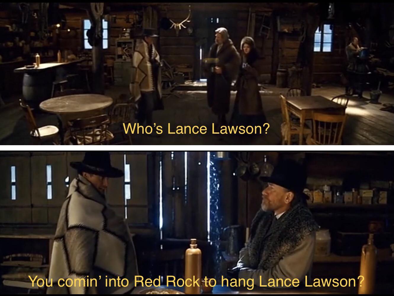 In The Hateful Eight (2015), John Ruth and Chris Mannix both make references to a character ...