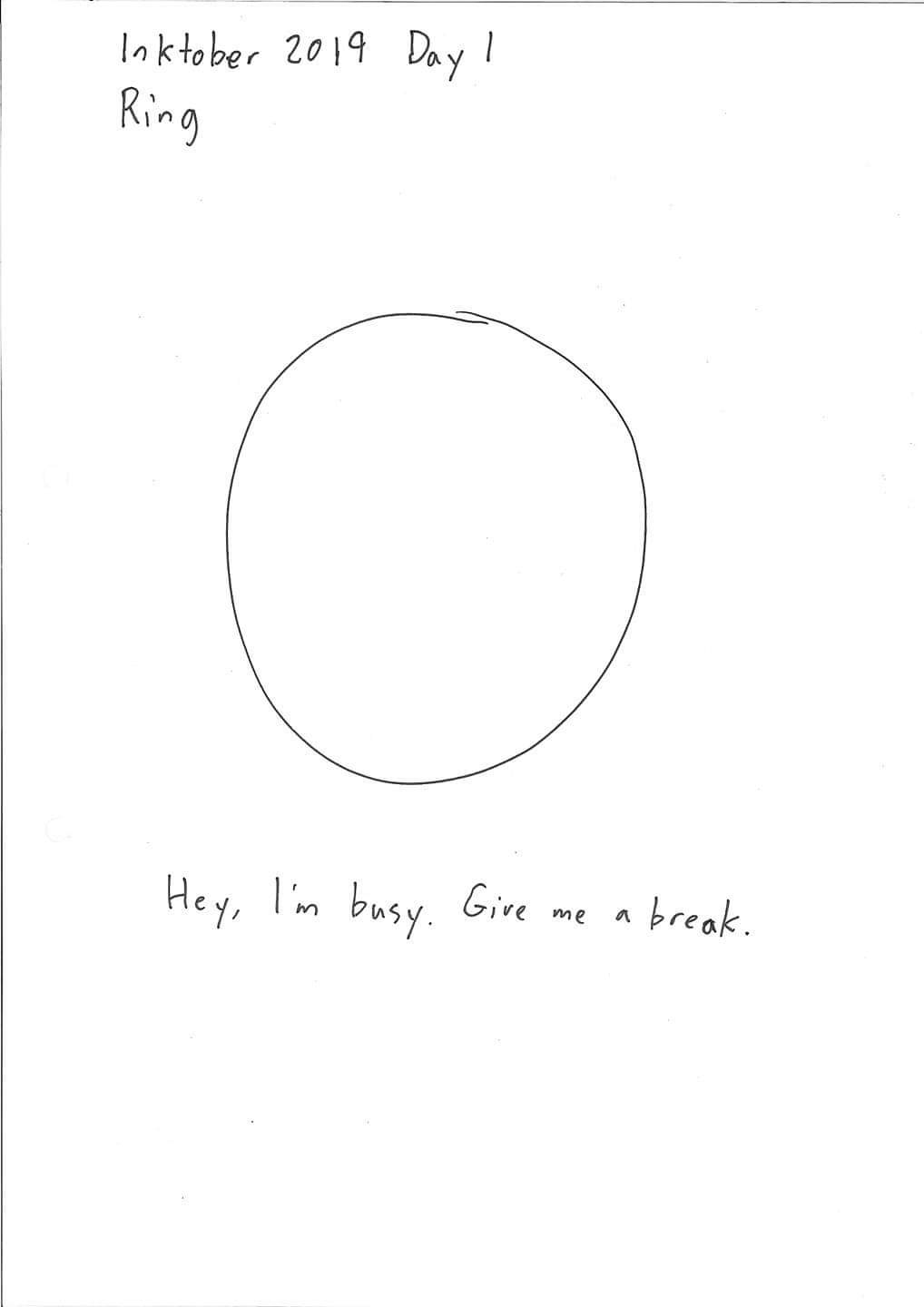 Inktober 2019 Day 1 Ring | Scrolller