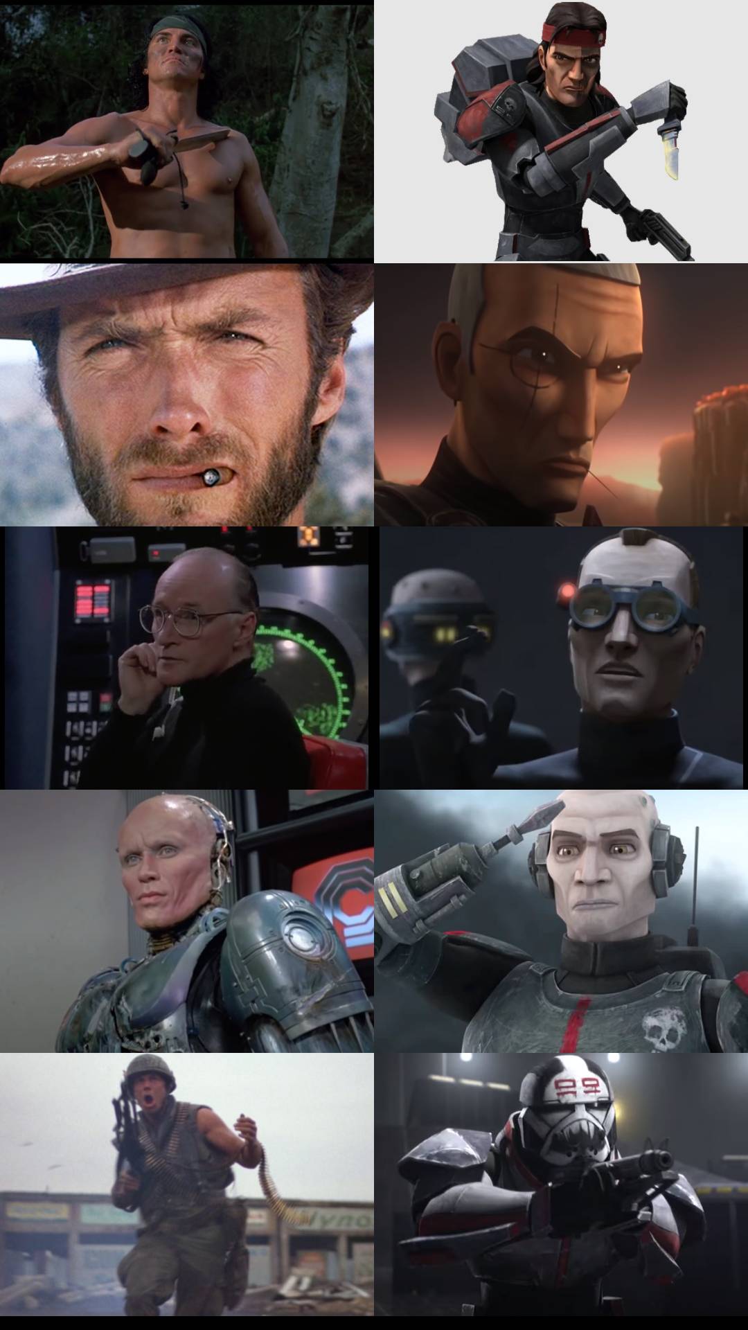 Inspiration for The Bad Batch characters? | Scrolller