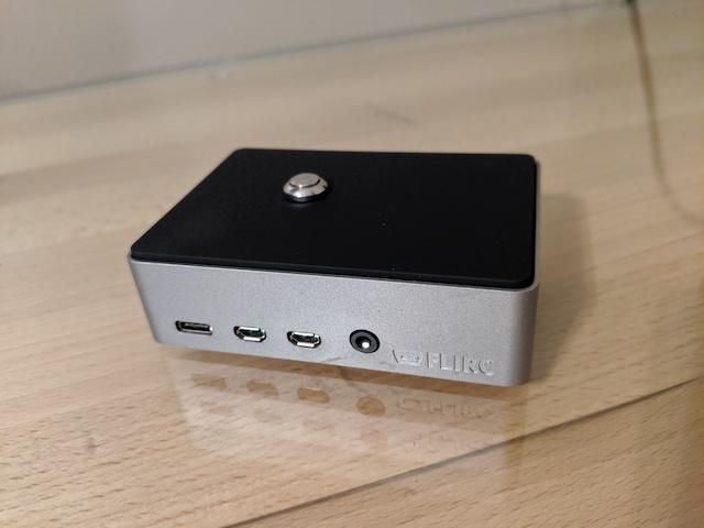 Installed a power button into a Flirc case without drilling the ...