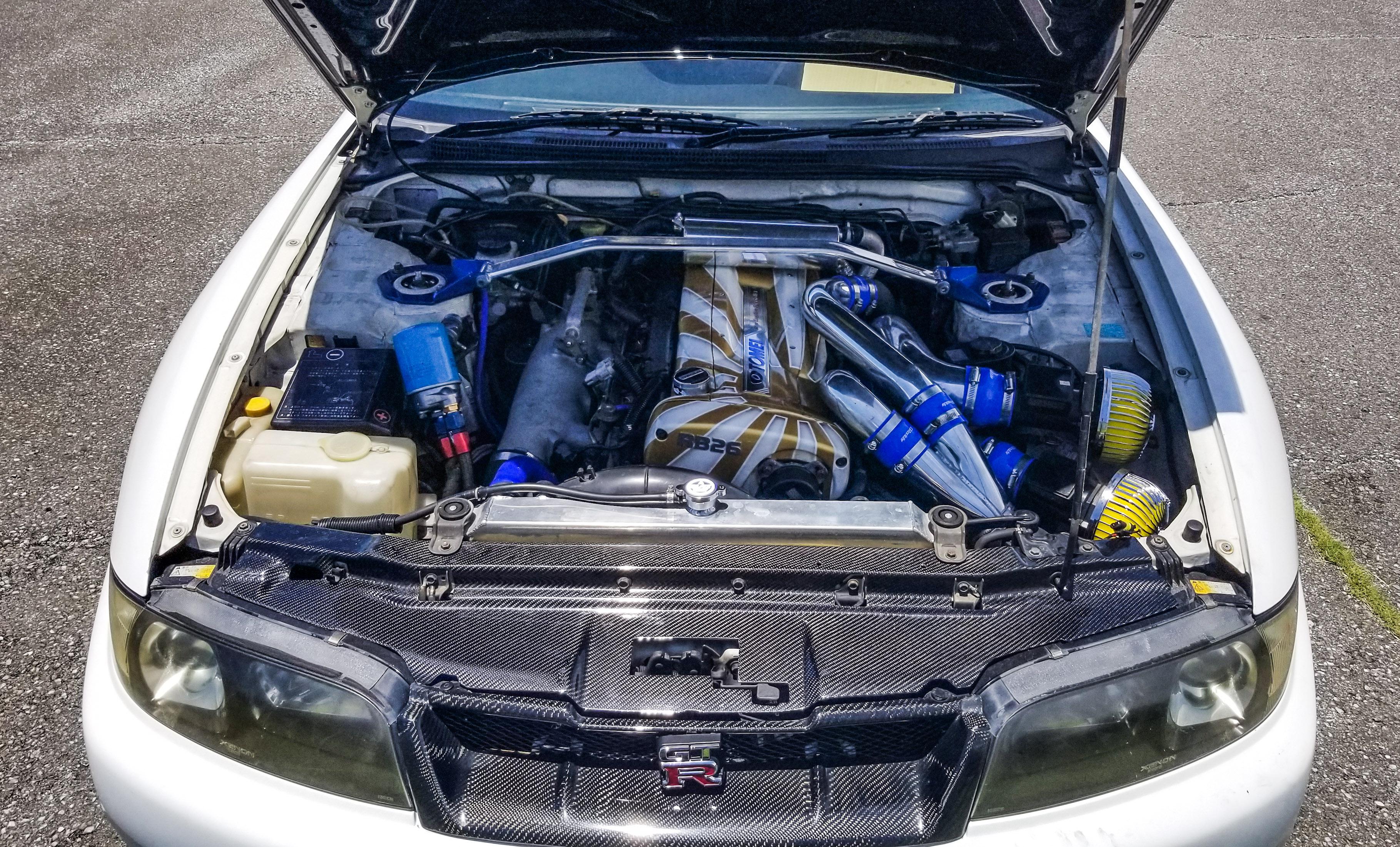 Installed my new GReddy Suction Kit on my R33 GTR. Looks great | Scrolller