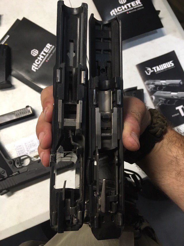 Internals of the Taurus TS9 and the Glock G17 Gen 3 | Scrolller