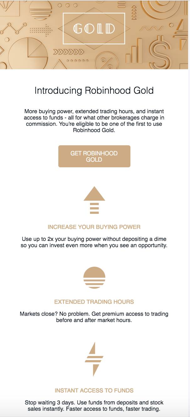 Introducing Robinhood Gold. | Scrolller