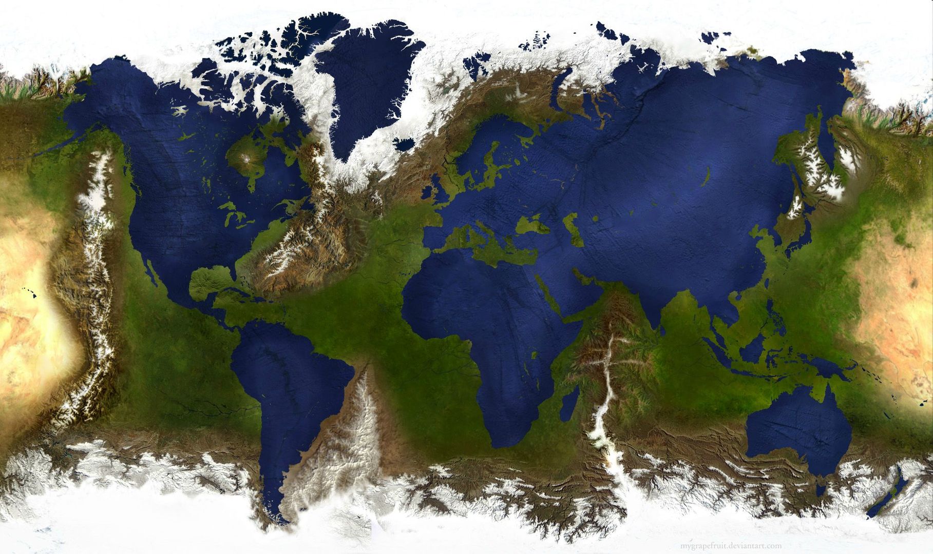 Inverted World Map (X-post from r/mapporn) | Scrolller