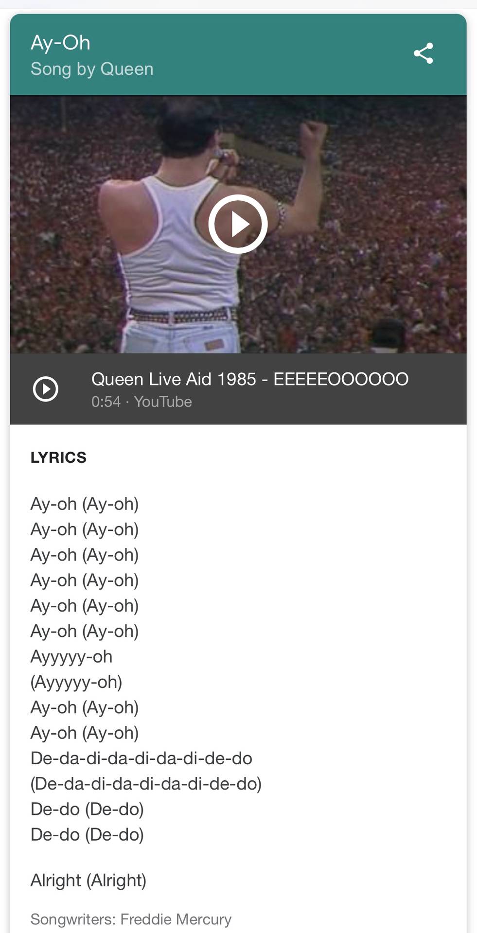 Is “Ay-Oh” the most underrated Queen song? | Scrolller