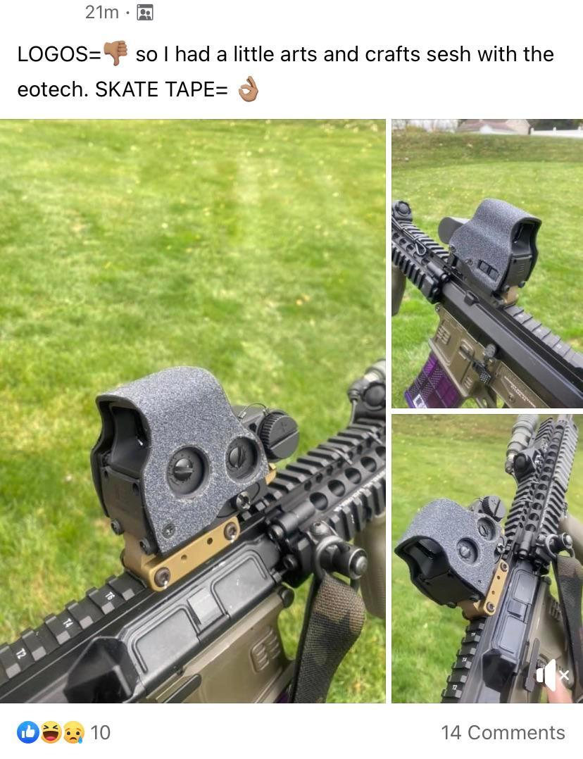 “Is your Eotech not grippy enough? Well here’s your solution!” | Scrolller