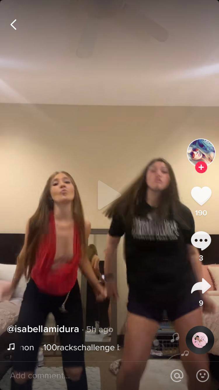 @isabellamidura jumping around with a hint of nip slip | Scrolller