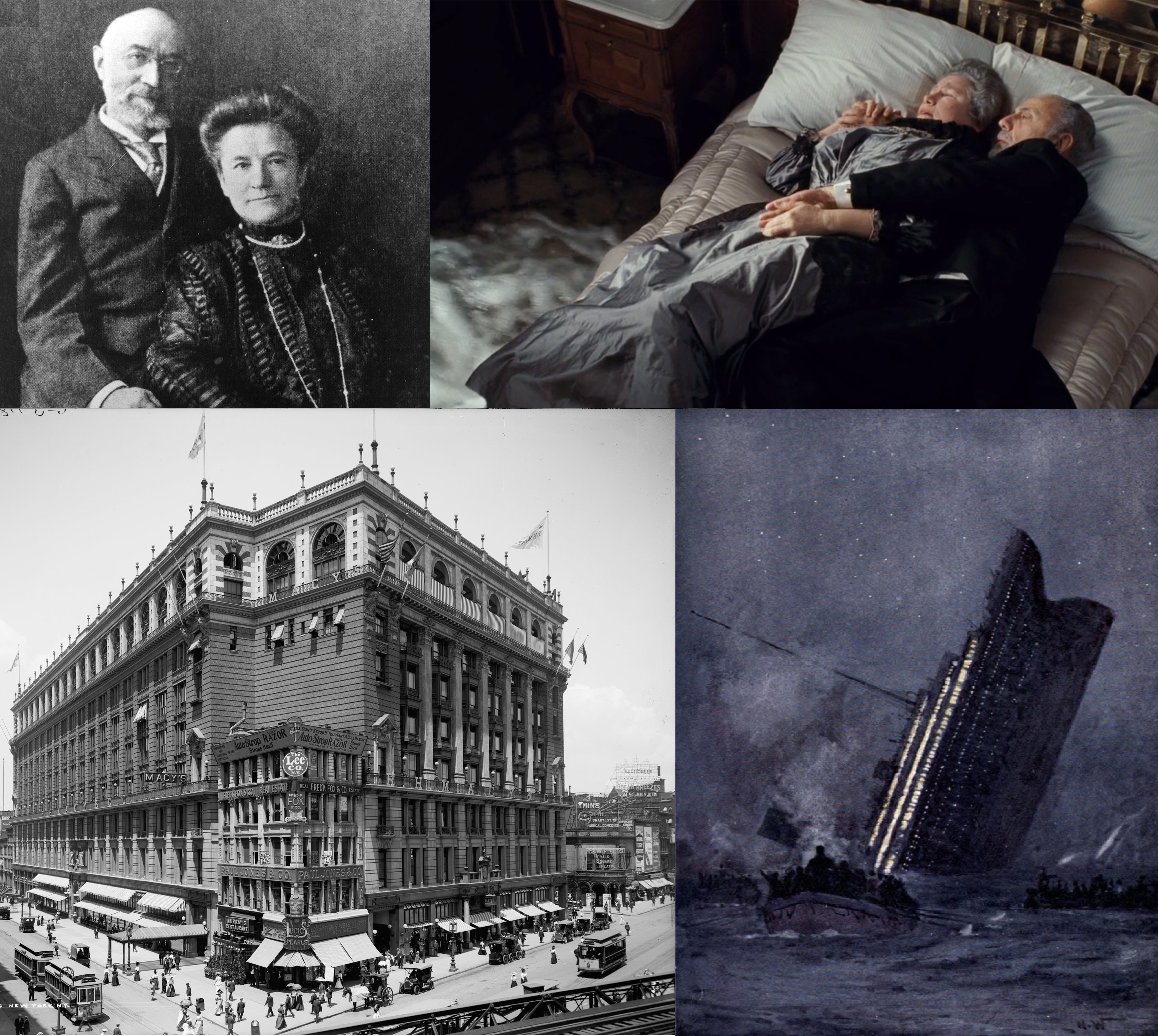 Isidor Straus who died Titanic, was a co-owner of Macy's Department store, He went down with his ...