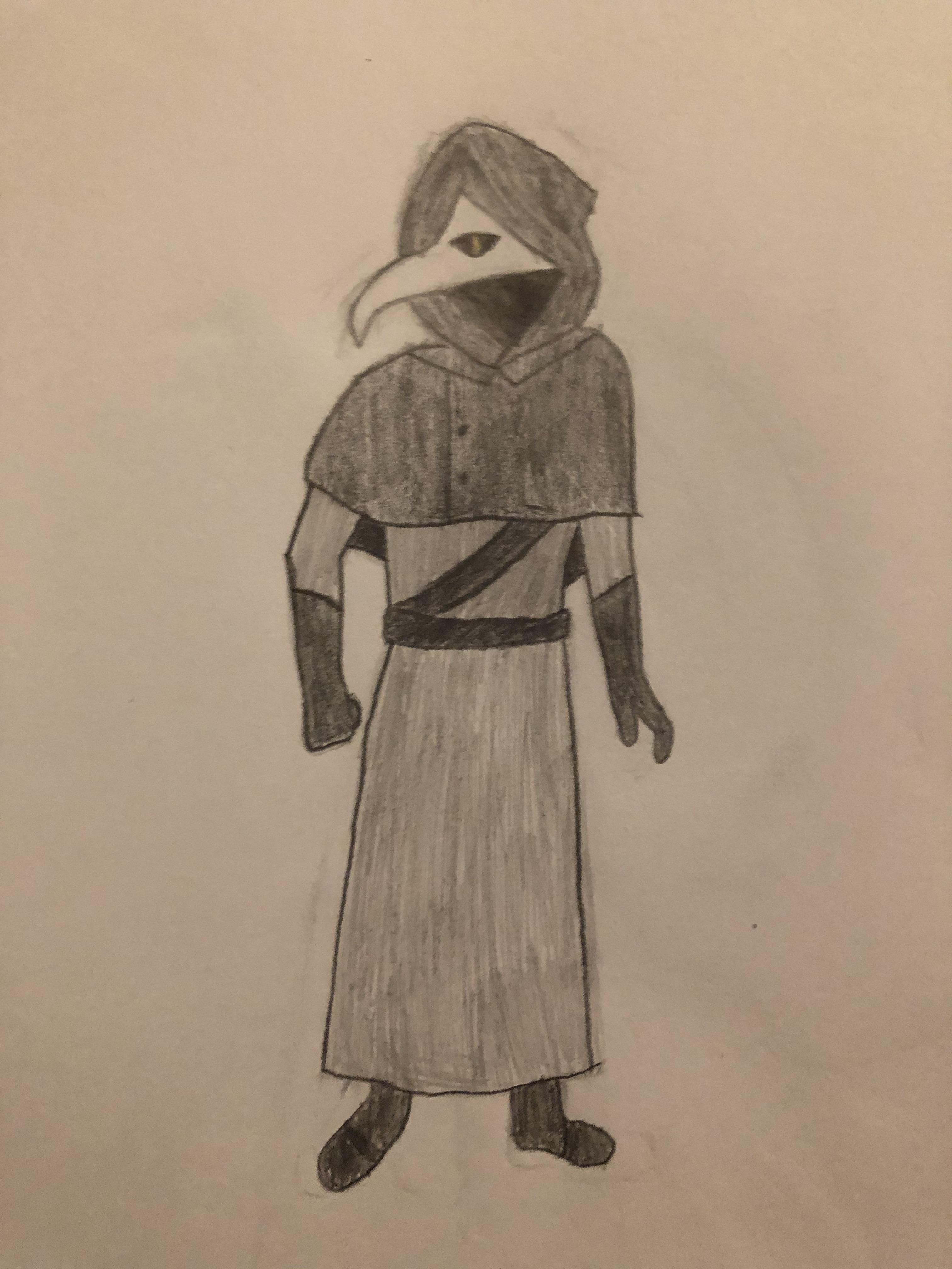 It’s kinda shit, but I drew SCP-049 | Scrolller