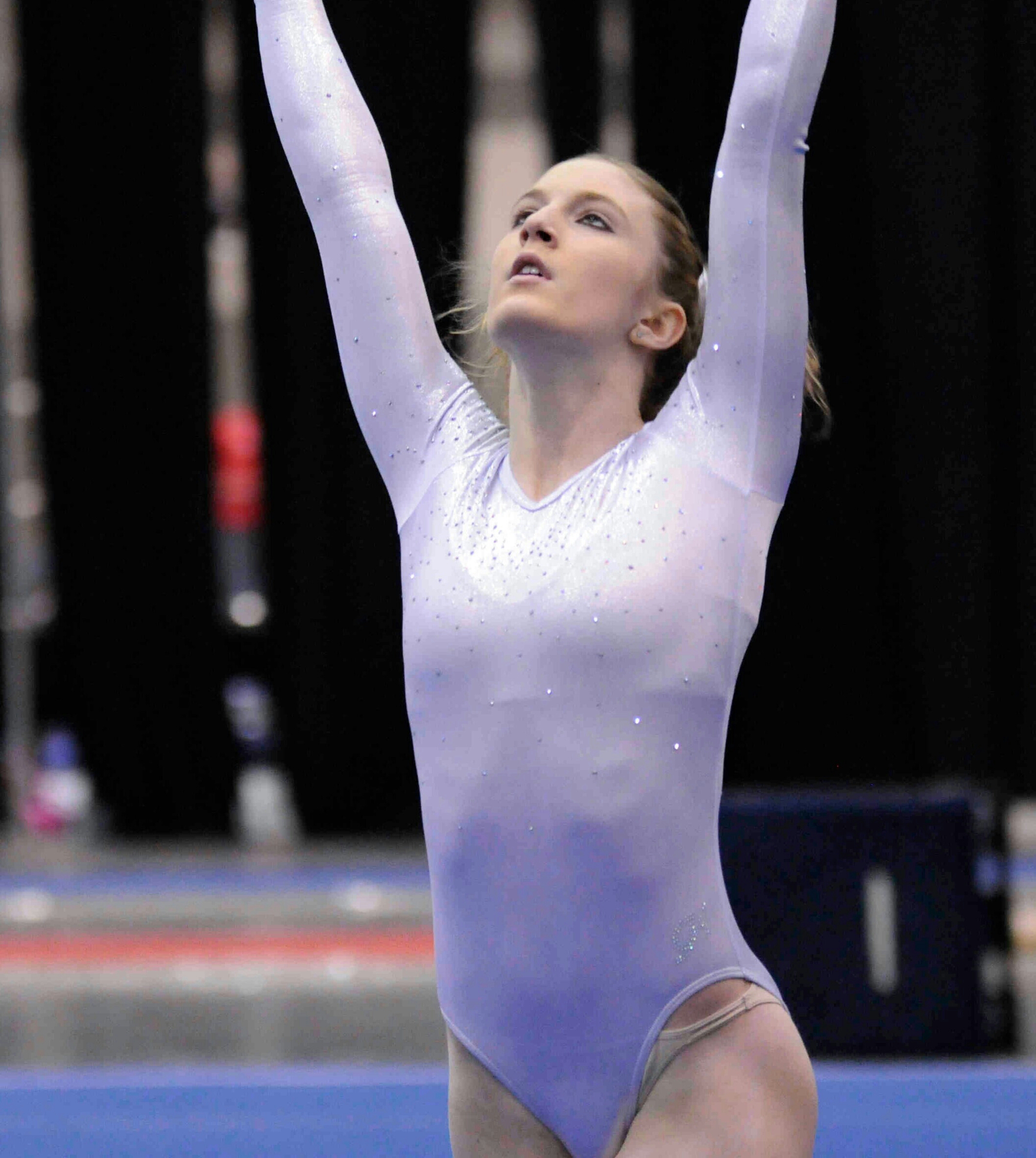 It seems like gymnasts are always battling their uniforms. | Scrolller