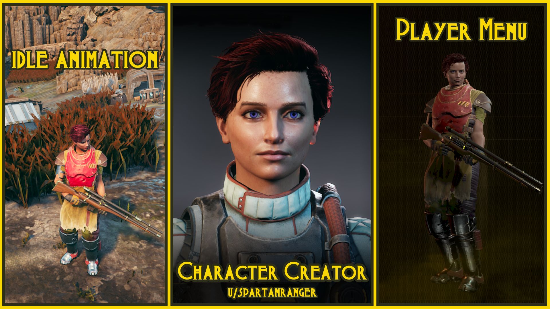 It's a shame for such a detailed character creator, we rarely see our face (and only in these 3 ...