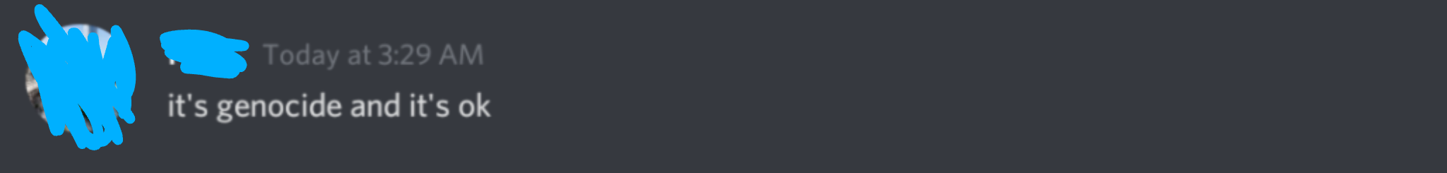 it's genocide and it's ok | Scrolller