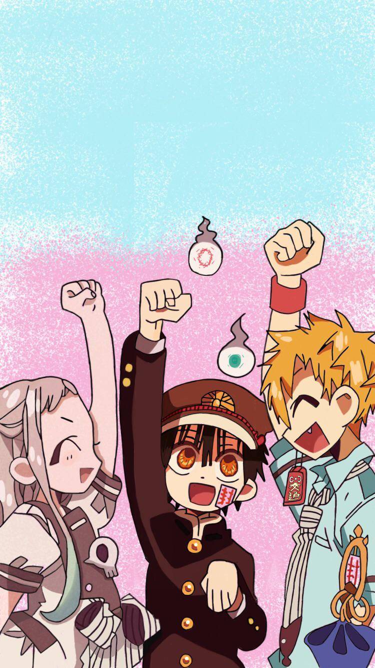 its my first time coloring a manga panel from toilet bound hanako kun ...