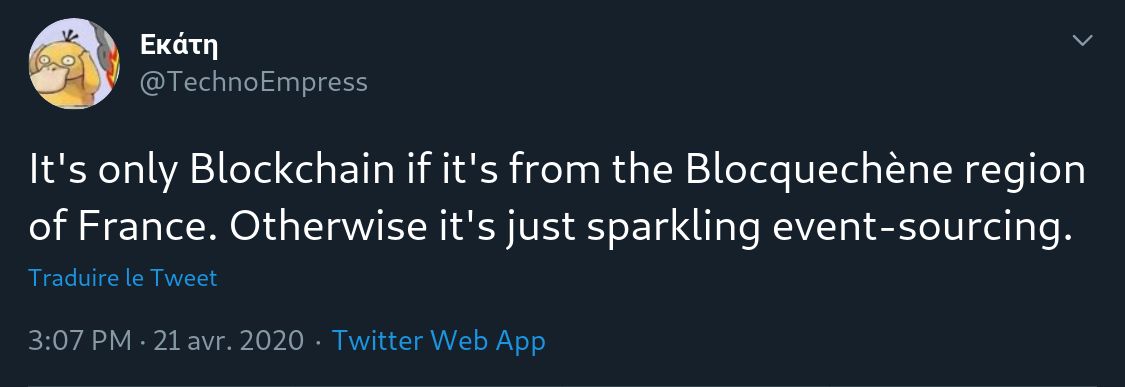 It's only Blockchain if… | Scrolller